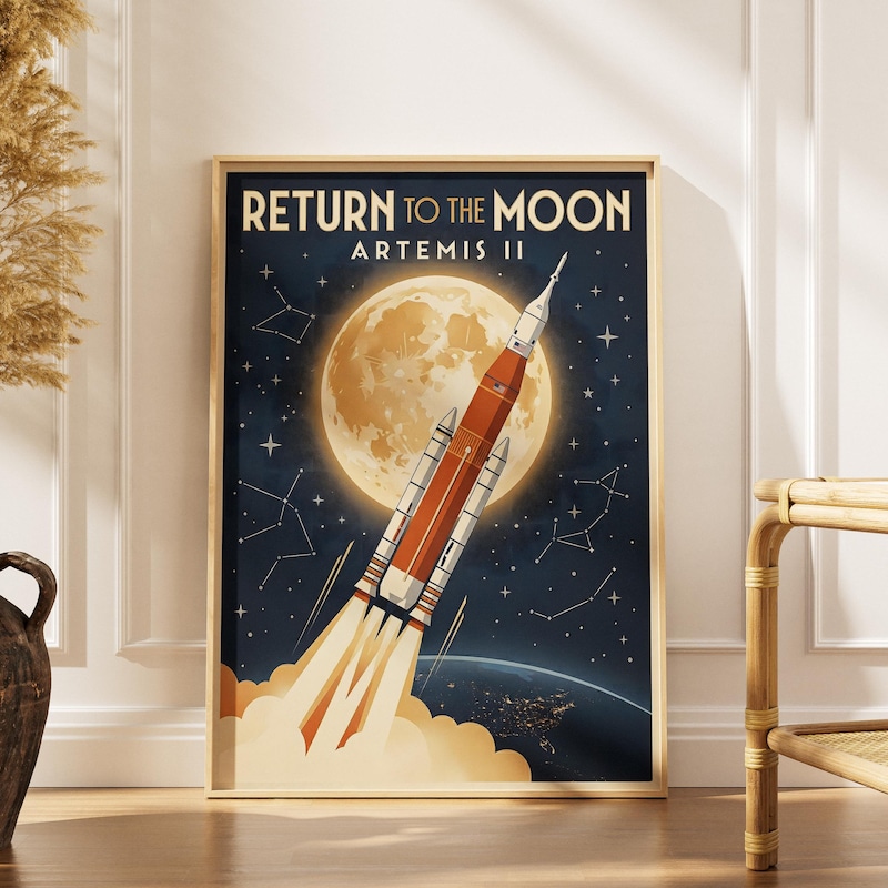 Nasa Artemis Ii Poster - Etsy