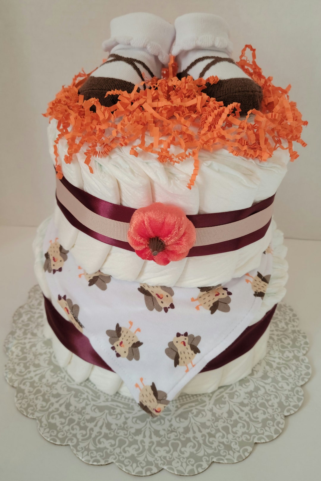 Little Miss Turkey Diaper Cake - Etsy