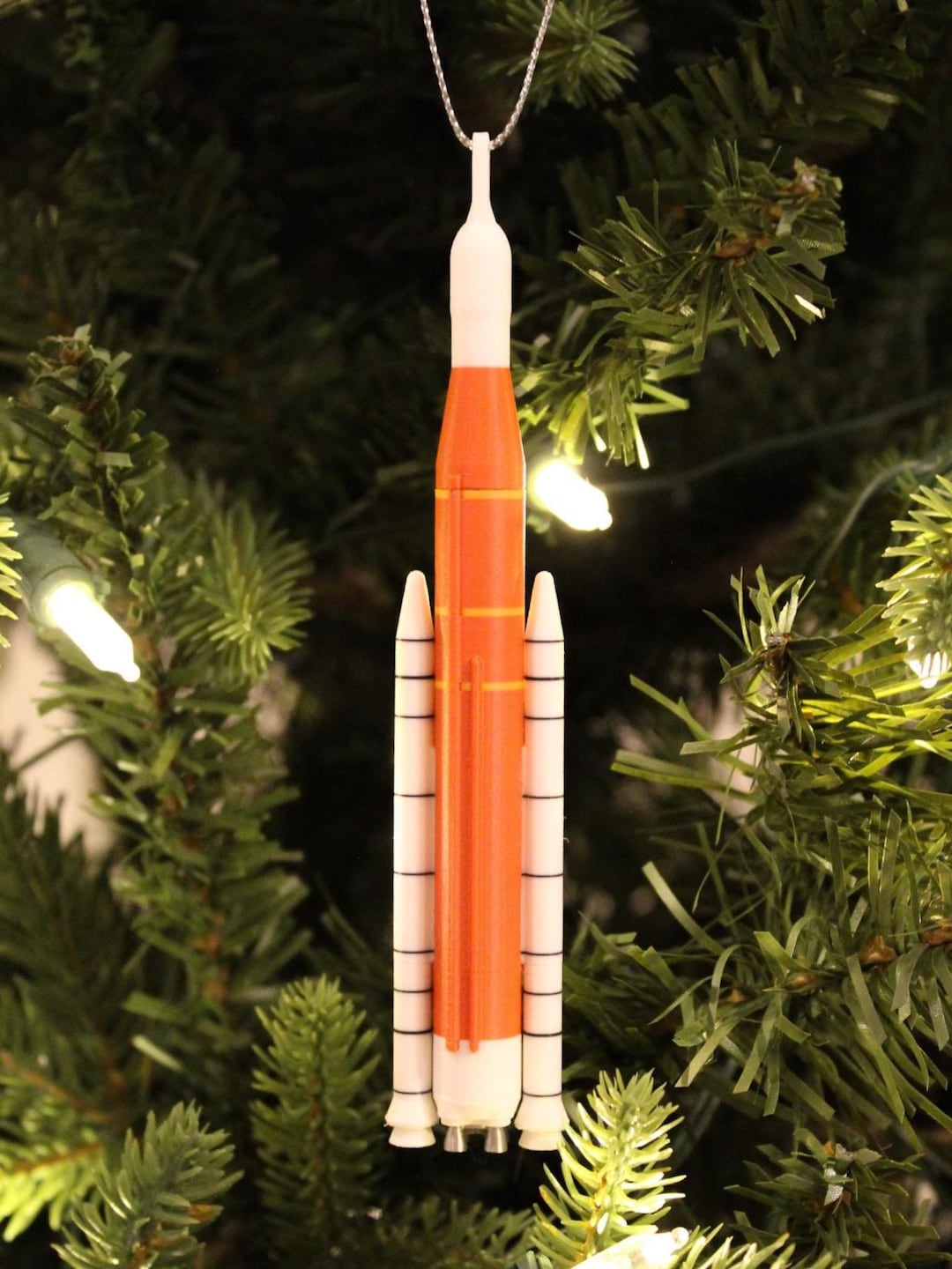 SLS Rocket Christmas Ornament | 3D Printed Holiday Decor, Space Rocket ...