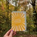 HAPPY SOLAR RETURN Birthday Card, Letterpress Greeting, Summertime ...