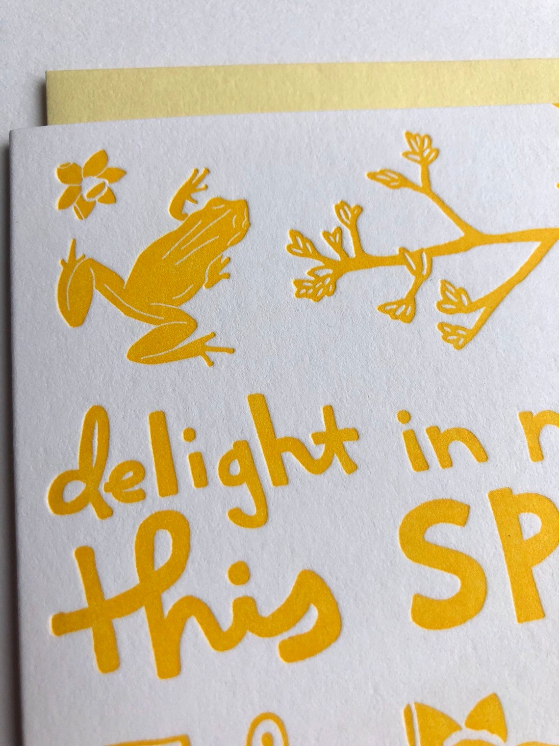 DELIGHT in NEW LIFE This Spring, Letterpress Greeting Card, Easter, New ...