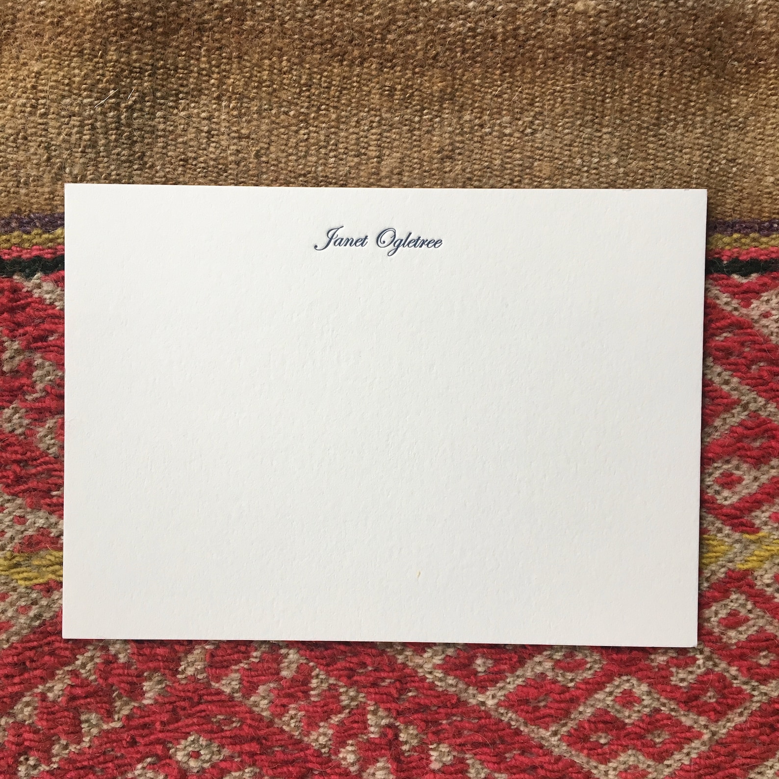 SET of 50 / EDWARDIAN SCRIPT / Custom Letterpress Stationery / - Etsy