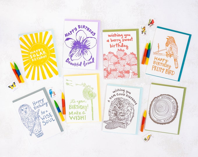 Birthday Cards, Happy Birthday Card Pack of 10, Bday Cards Handmade ...