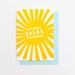 HAPPY SOLAR RETURN Birthday Card, Letterpress Greeting, Summertime ...