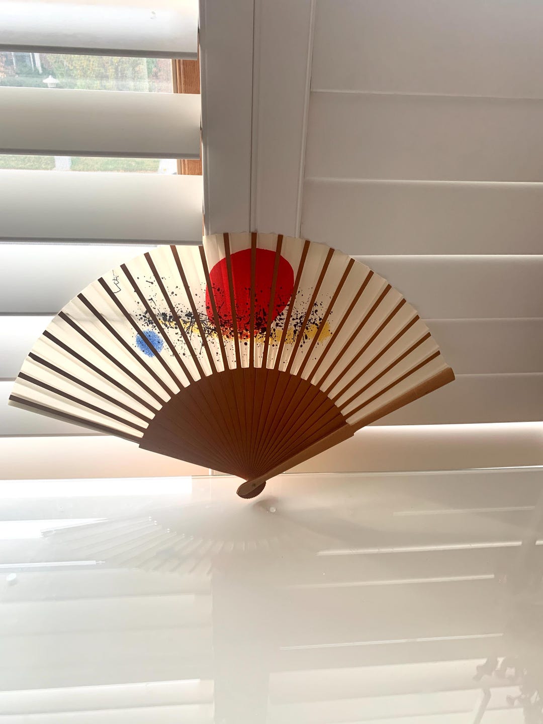Joan Miró Silk Fan Art Object: Wind and Sun, Limited Edition - Etsy