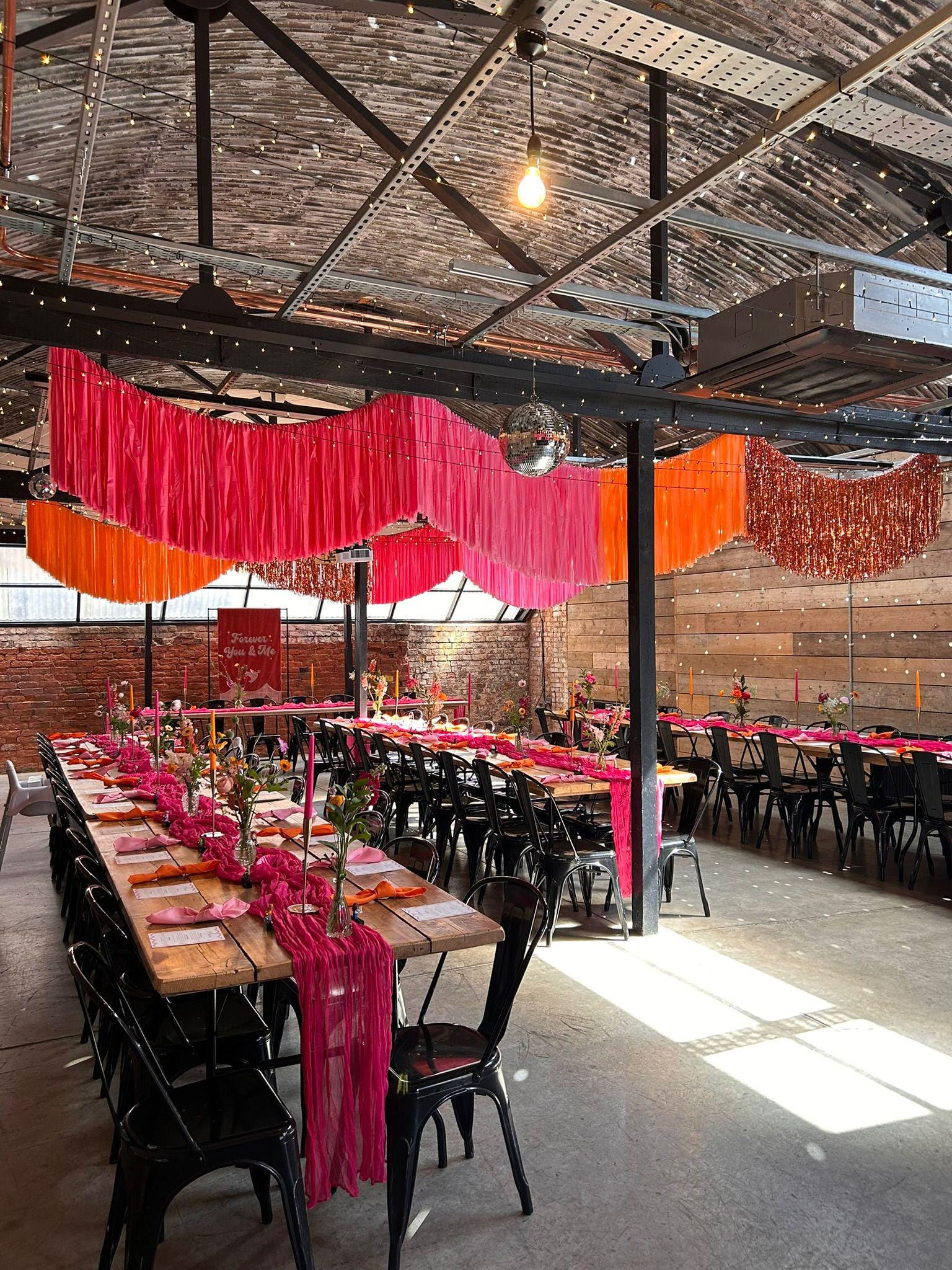 Custom Ceiling Streamers: Reusable Party & Wedding Decor - Etsy