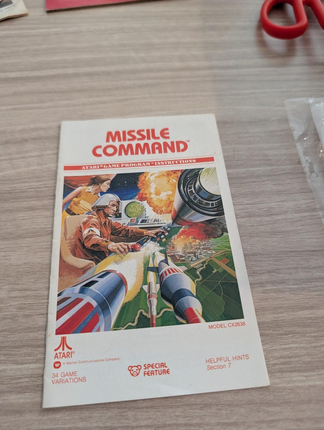 Missile Command Manual Atari VCS Original - Etsy