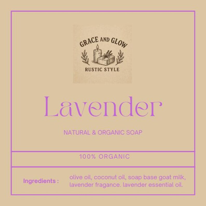 Goat Milk Lavender Soap Favors – Handmade Rustic Soaps for Weddings ...