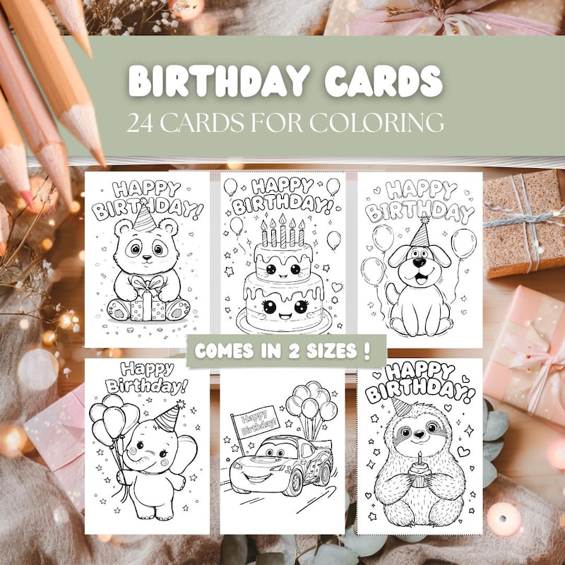 Printable Birthday Cards - Etsy