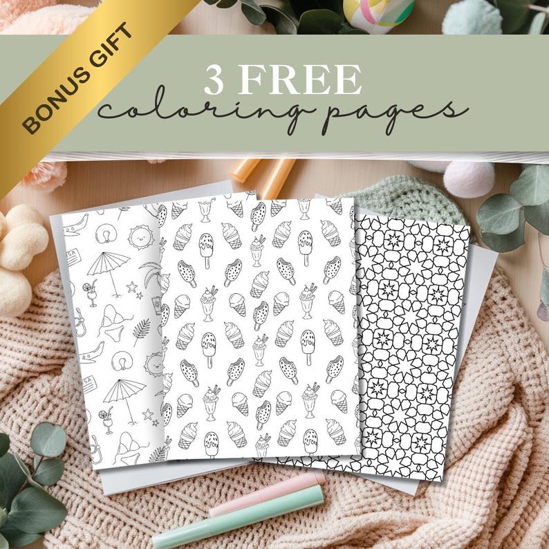 Summer Vibes Patterns Coloring Pages | 12 Printable Pattern Designs ...