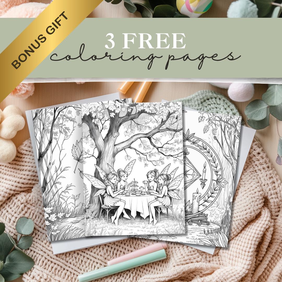 Whimsical Fall Coloring Pages for Teens & Adults | Enchanted Autumn ...