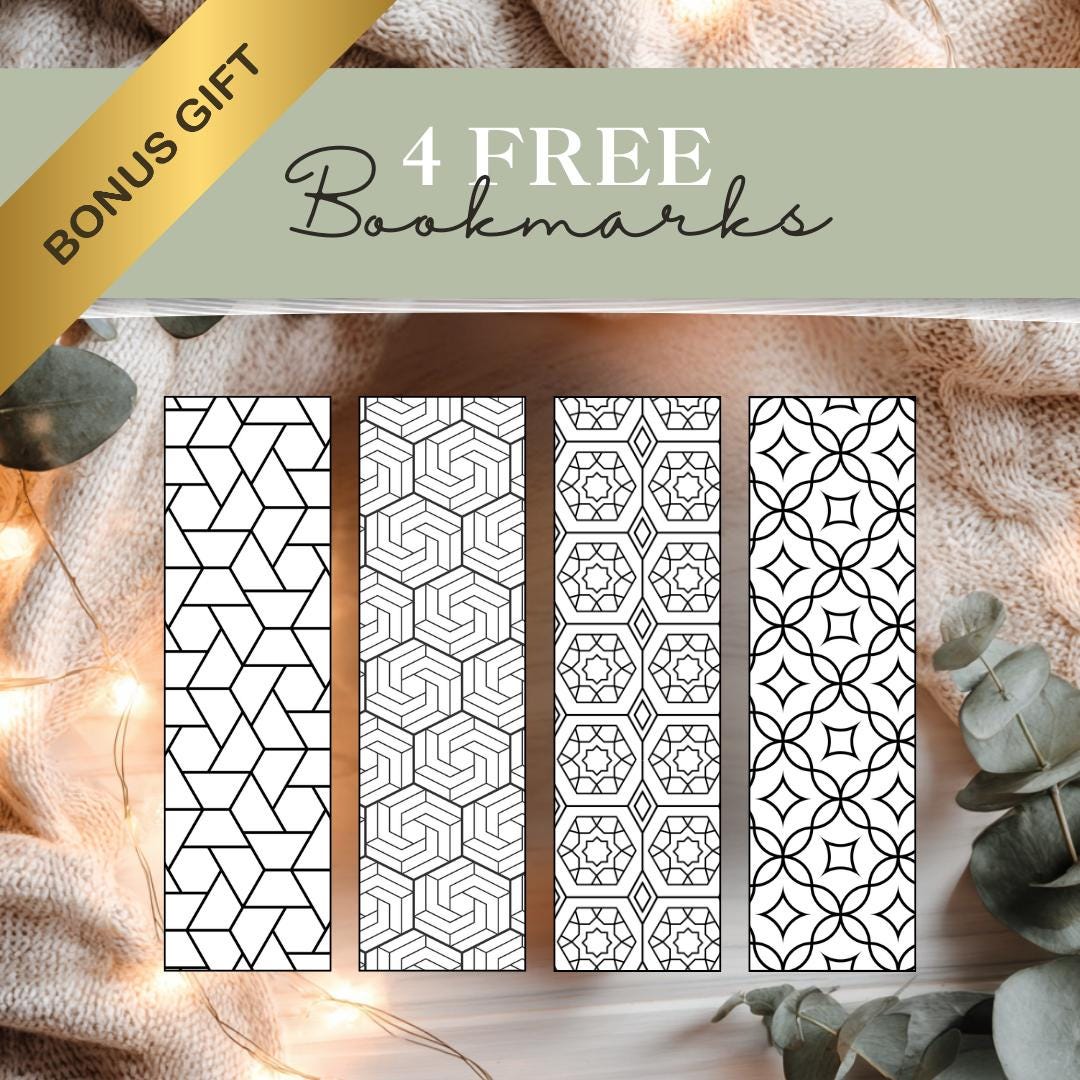 Printable Coloring Bookmarks | Color Your Own Bookmarks | 24 Stained ...