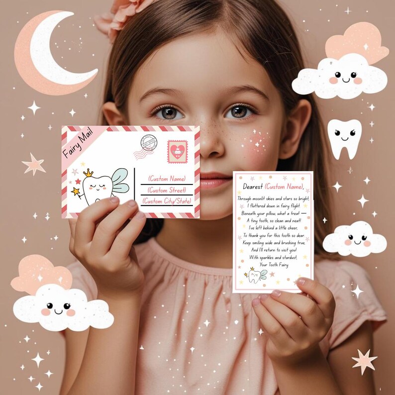 Magical Mini Tooth Fairy Letter Set (pink) | Printable Tooth Fairy Kit ...