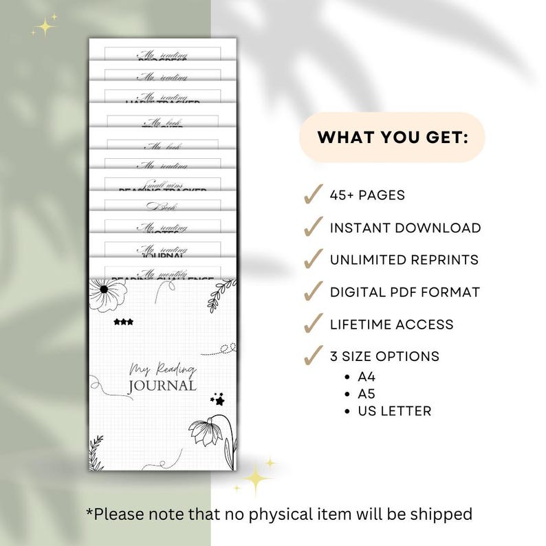 Reading Journal Mega Bundle Printable | Reading Tracker & Book Log ...