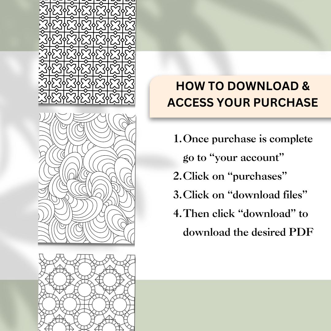 Large Geometric Pattern Coloring Pages | Printable Bold & Easy Designs ...