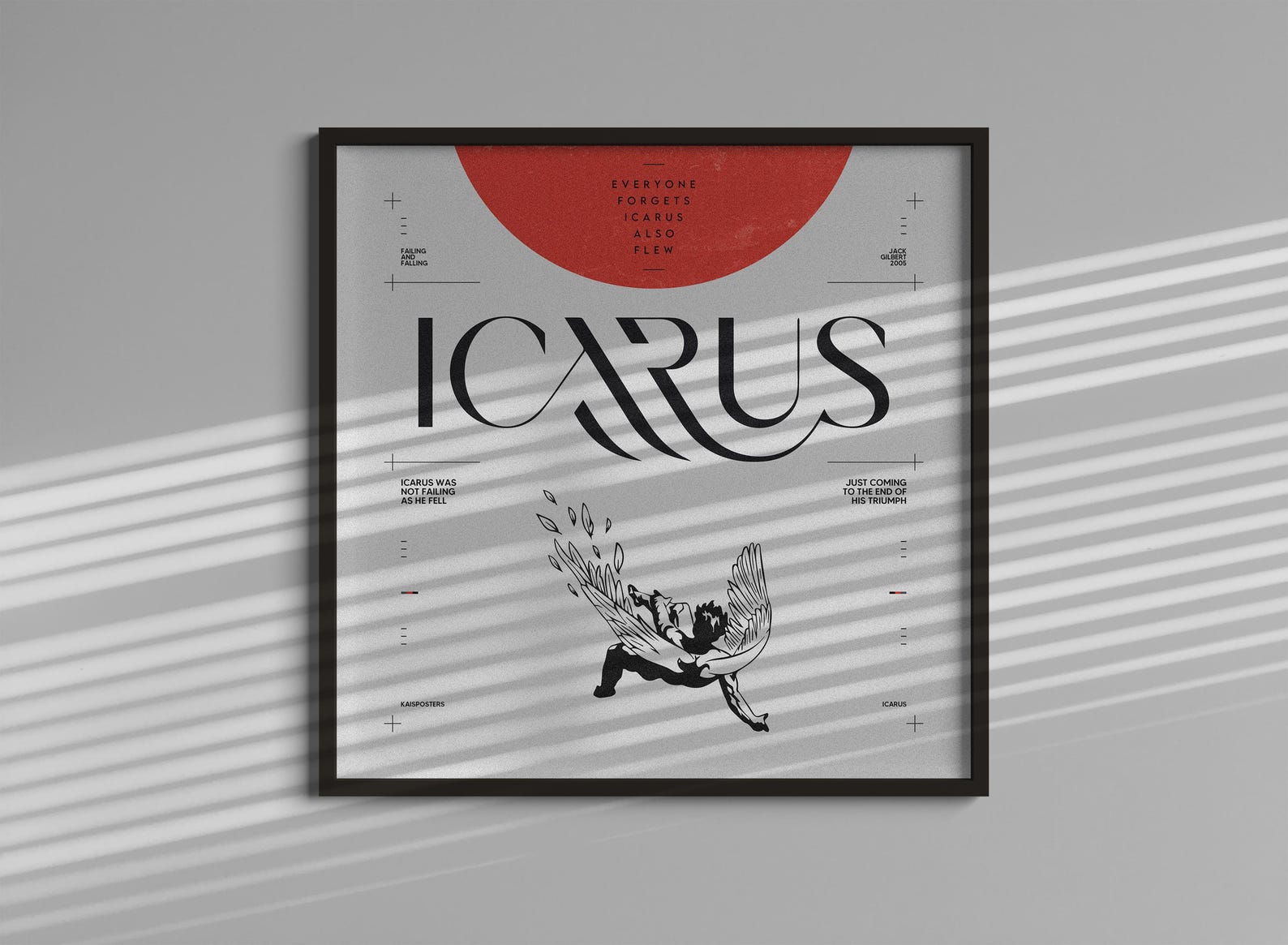 ICARUS Poster | Music Poster | Album Cover Poster | Wall Decor | Music ...