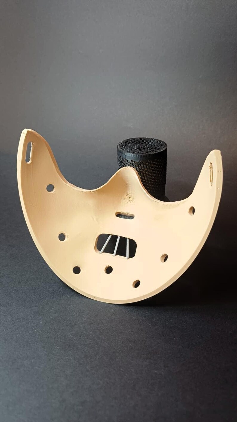 3D Printed Miniature Cannibal Muzzle Prop – Hannibal Inspired Horror ...