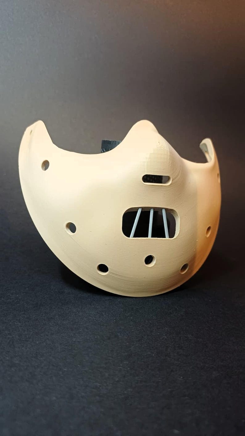 3D Printed Miniature Cannibal Muzzle Prop – Hannibal Inspired Horror ...