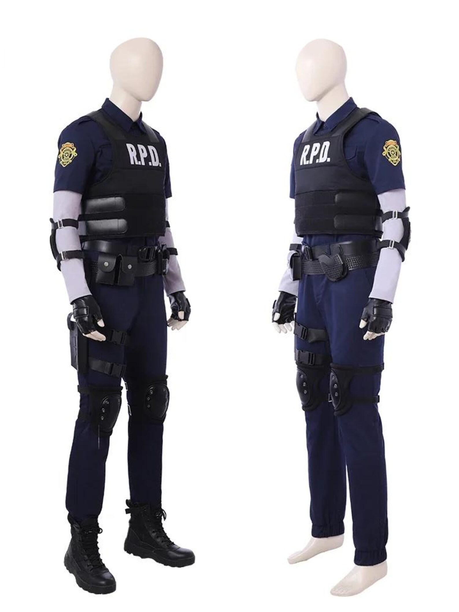 Conjunto de disfraz de Leon Kennedy RPD – Traje de cosplay de Resident ...