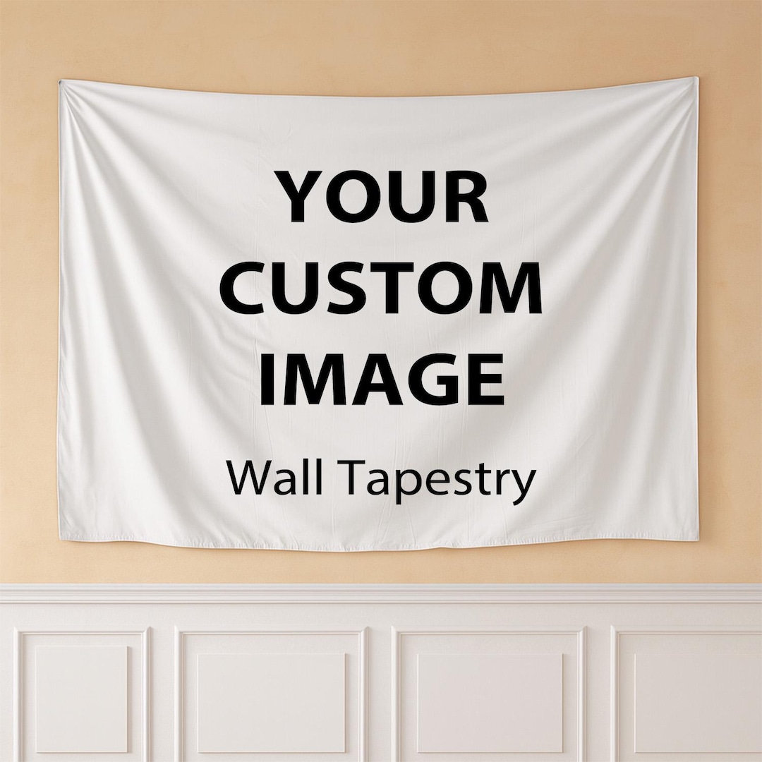 Custom Photo Tapestry Wall Hanging Print Your Picture Personalized ...