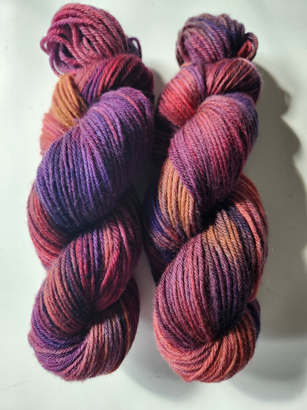 Mulberry-hand Dyed Gradient Yarn, Self Striping Yarn, 100% Superwash ...