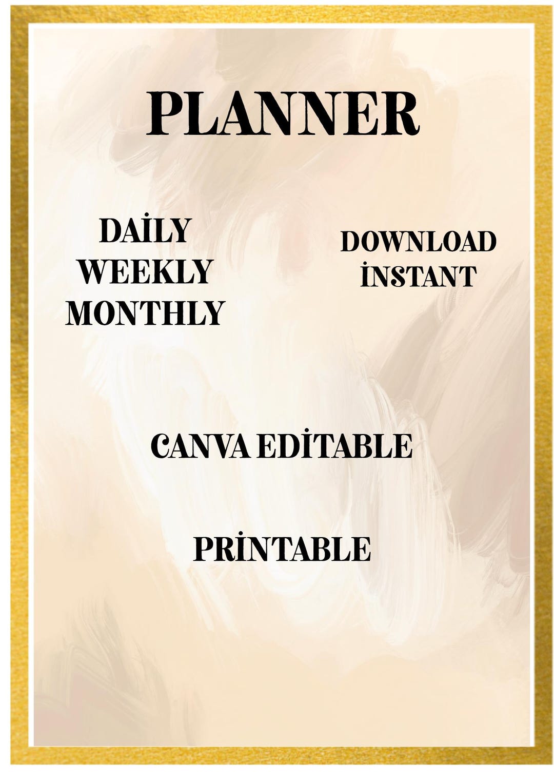 Minimal Elegant Weekly Planner Printable PDF& Canva Editable Instant ...