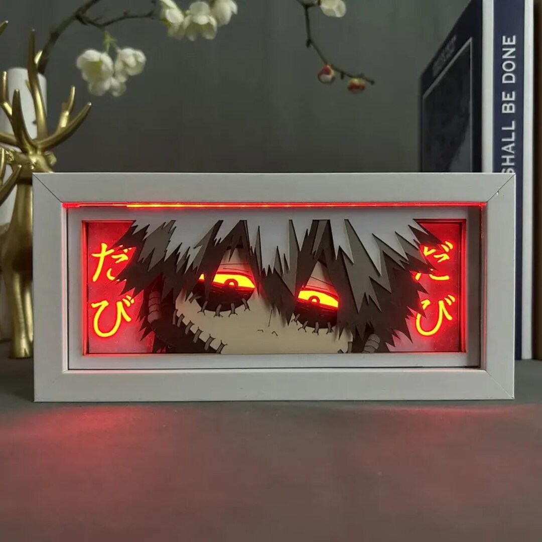 Dabi Inspired Glowframe | My Hero Academia Anime LED Frame | League of ...