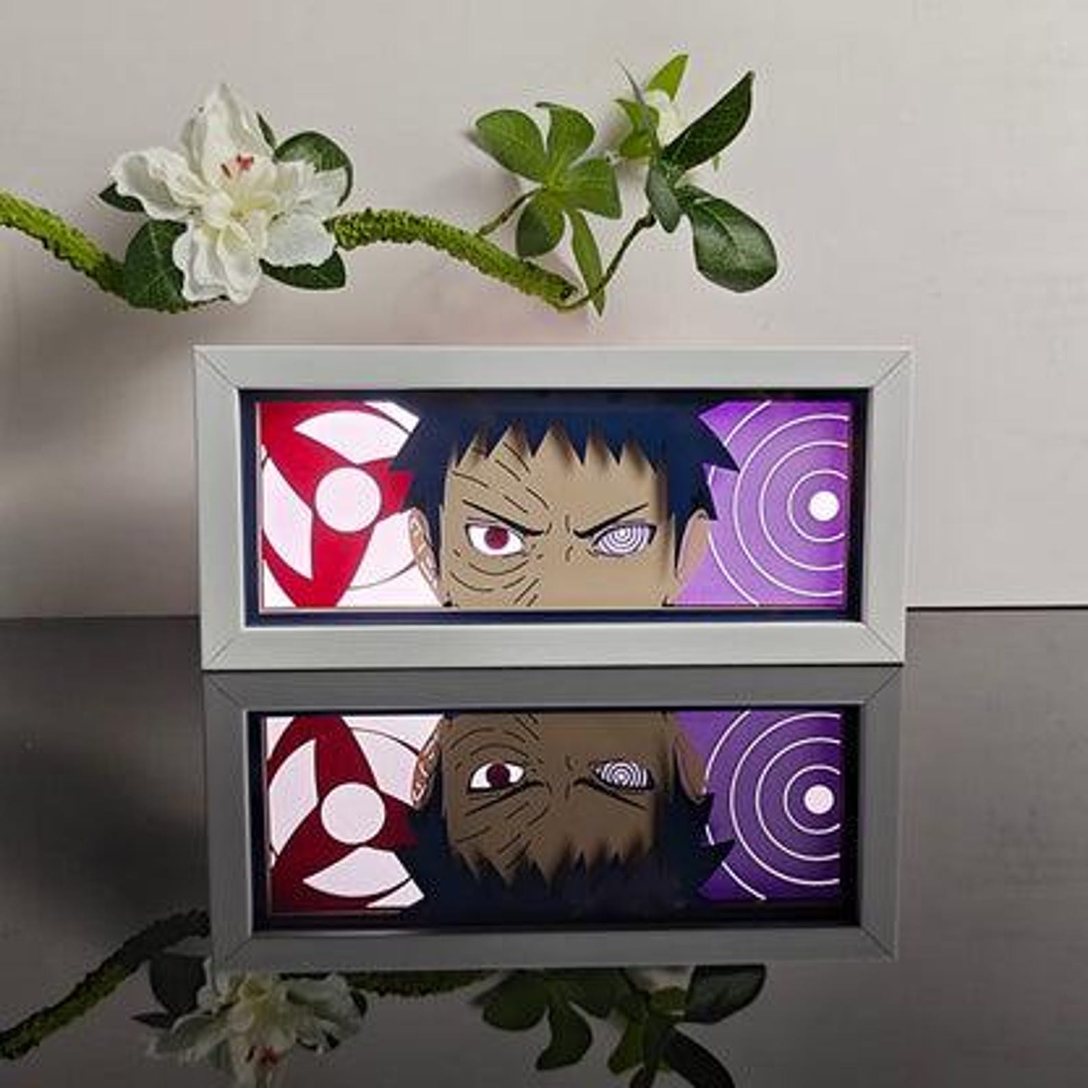 Obito Uchiha Inspired Glowframe | Naruto Anime LED Frame | Akatsuki ...