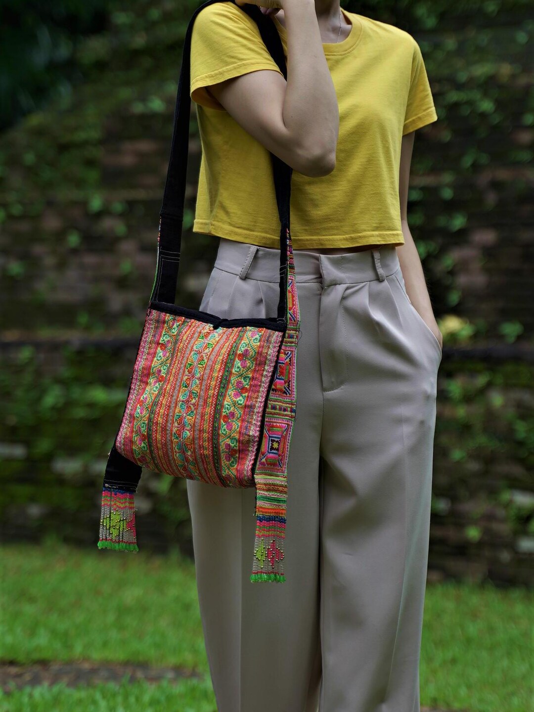 Hmong Vintage Hand Embroidered and Hand Weaving and Beads From Hmong ...