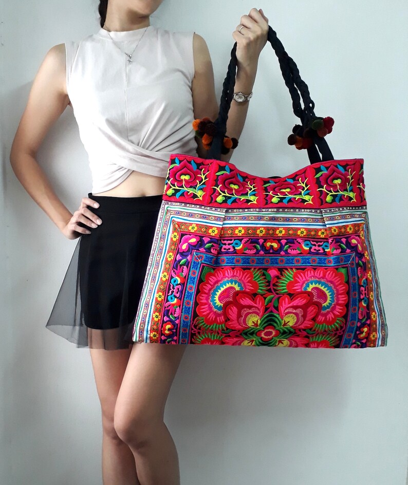 Hmong Bag Ethnic Old Vintage Style Hobo Boho Tote Thai | Etsy