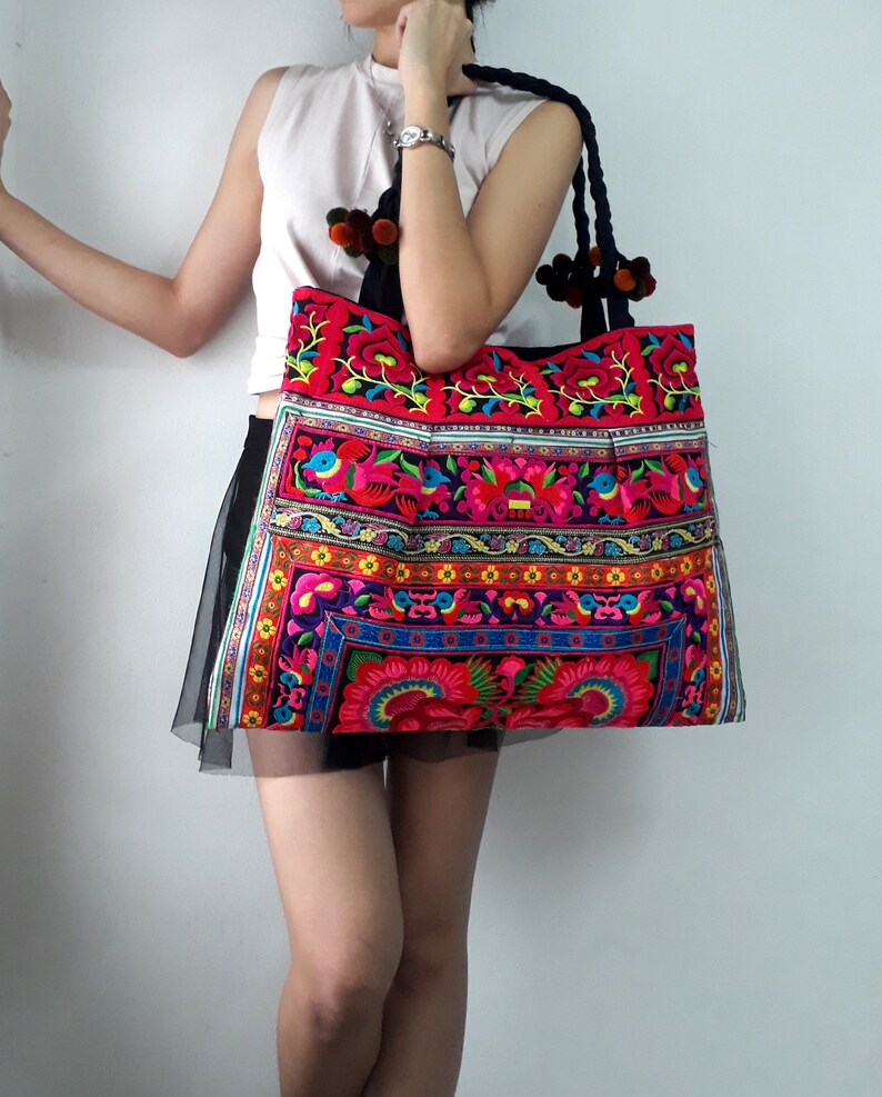 Hmong Bag Ethnic Old Vintage Style Hobo Boho Tote Thai | Etsy