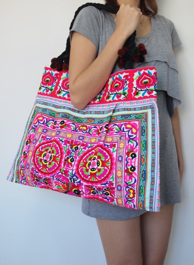 Hmong Bag Ethnic Old Vintage Style Hobo Boho Tote Thai | Etsy
