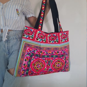 Hmong Bag Ethnic Old Vintage Style Hobo Boho Tote Thai | Etsy