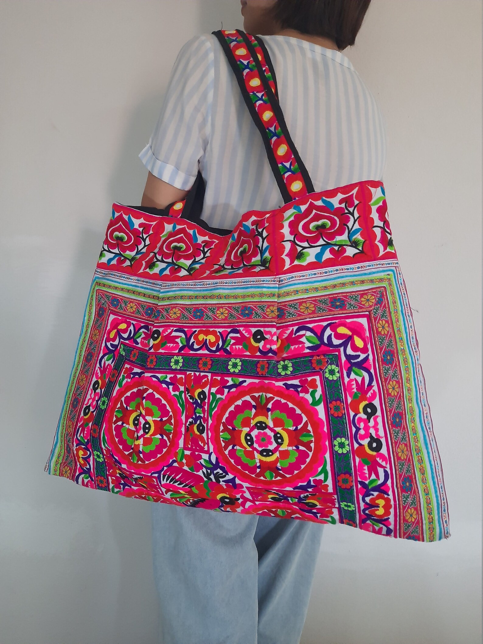 Hmong Bag Ethnic Old Vintage Style Hobo Boho Tote Thai | Etsy