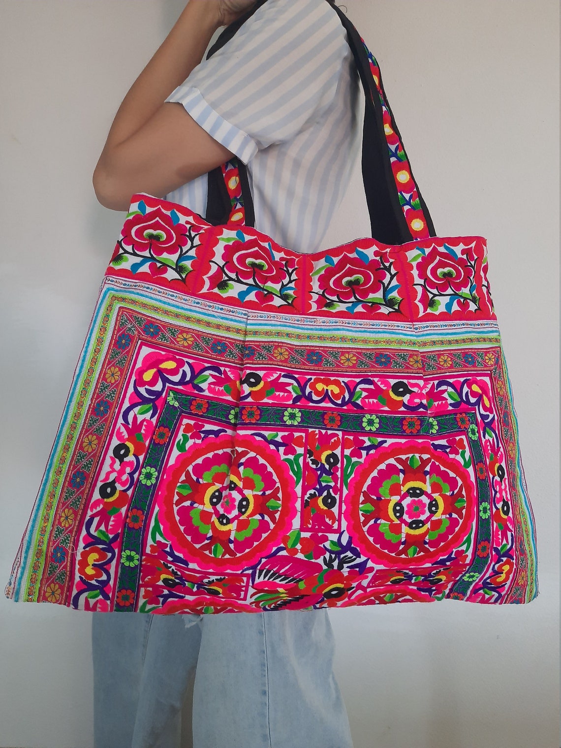 Hmong Bag Ethnic Old Vintage Style Hobo Boho Tote Thai | Etsy