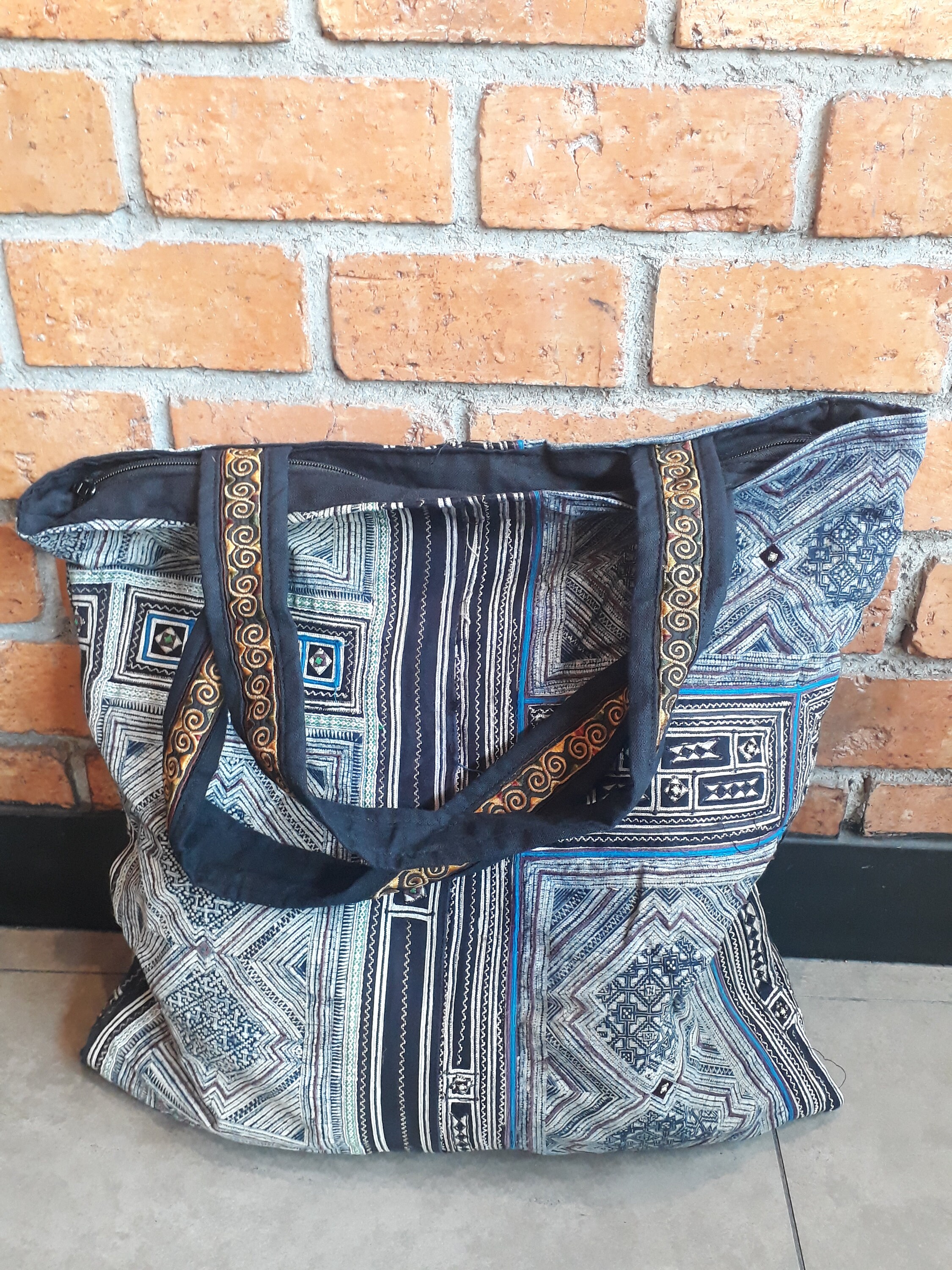 Hmong Embroidered Tote Vintage Style Unique Ethnic Thai | Etsy