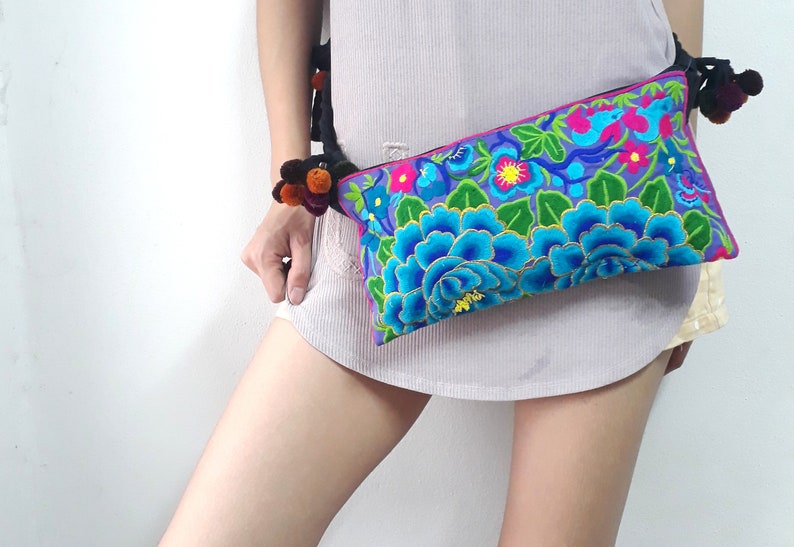 Hmong Old Vintage Style. Ethnic Embroidered Thai Boho Small | Etsy