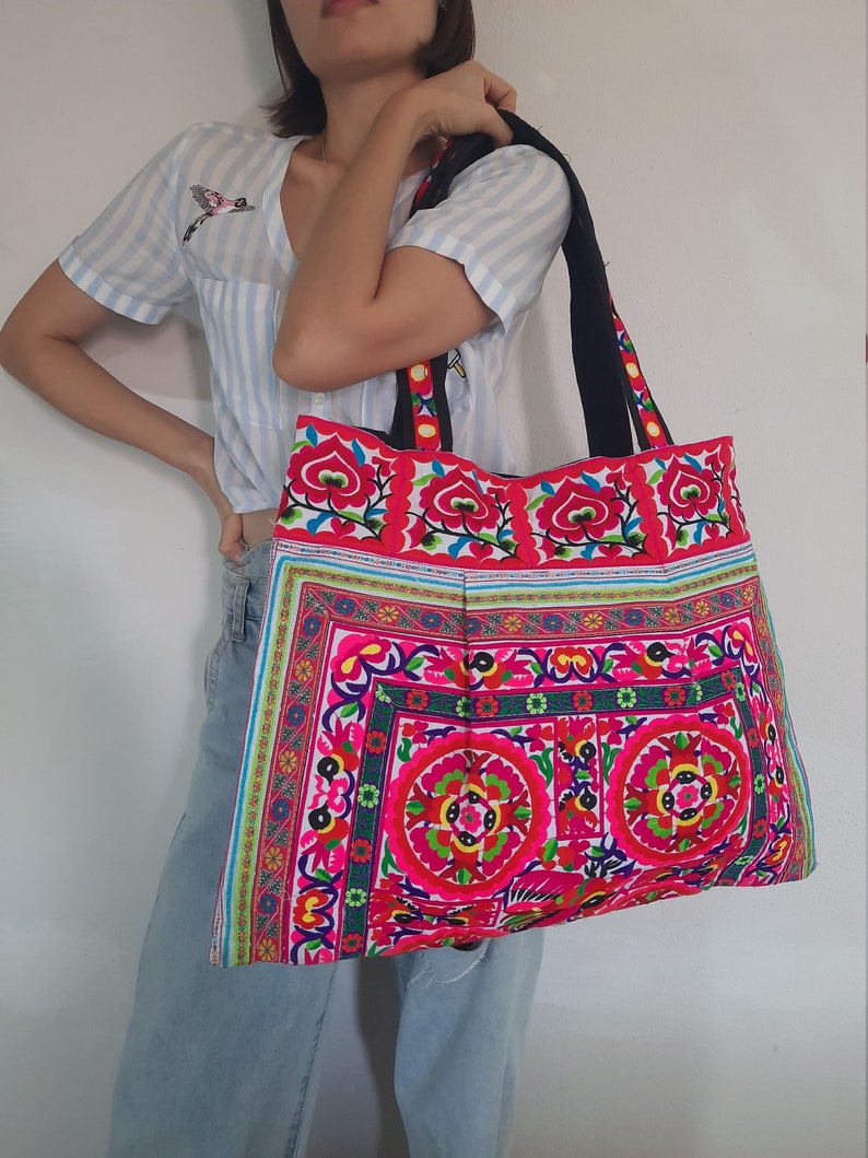 Hmong Bag Ethnic Old Vintage Style Hobo Boho Tote Thai | Etsy