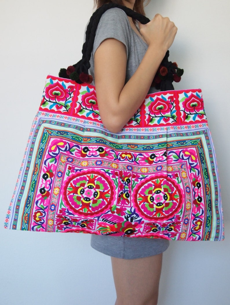 Hmong Bag Ethnic Old Vintage Style Hobo Boho Tote Thai | Etsy