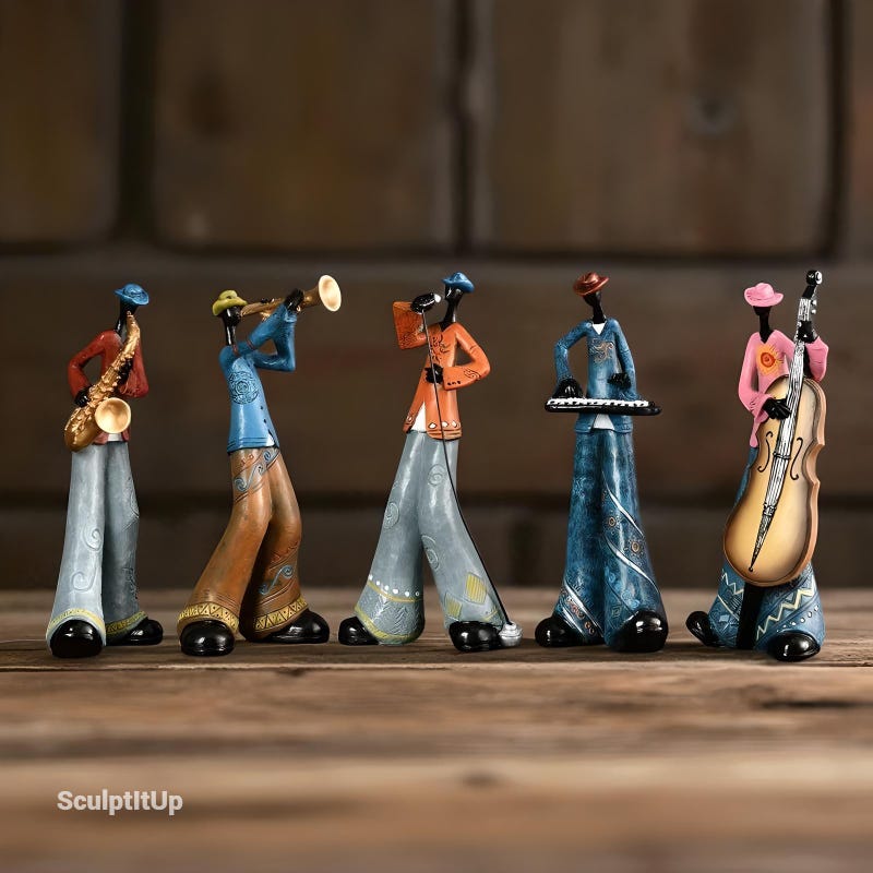 Statue of Jazz Musician - Etsy UK