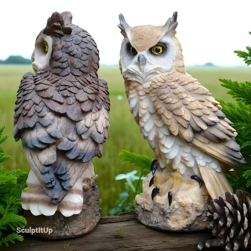 Owl Statues - Etsy