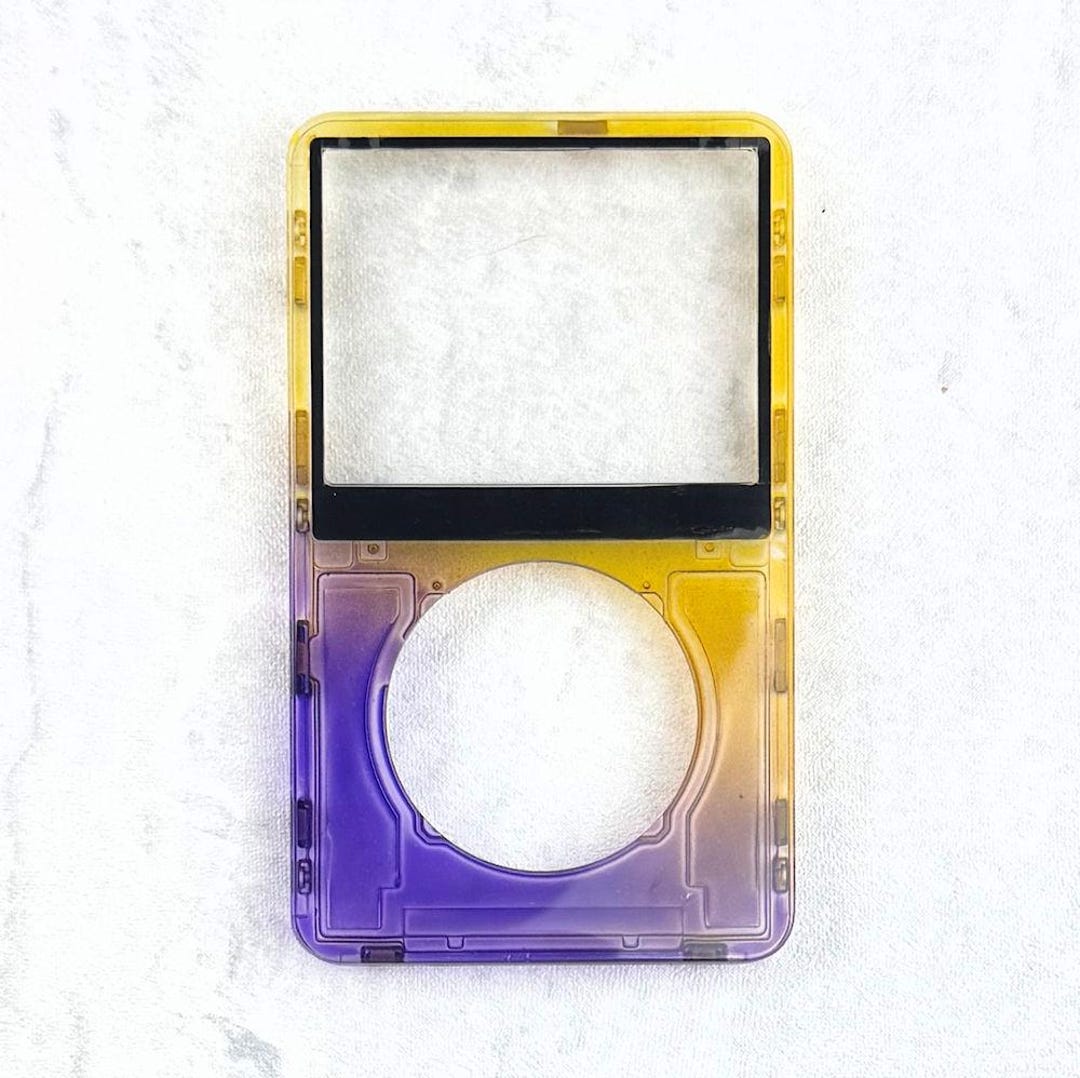 Transparent Purple-yellow Faceplate for Ipod 5th/5.5th Generation by ...