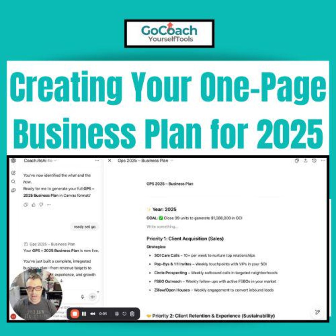 Real Estate Business Plan Template | GPS Goal Setting Guide (PDF) - Etsy
