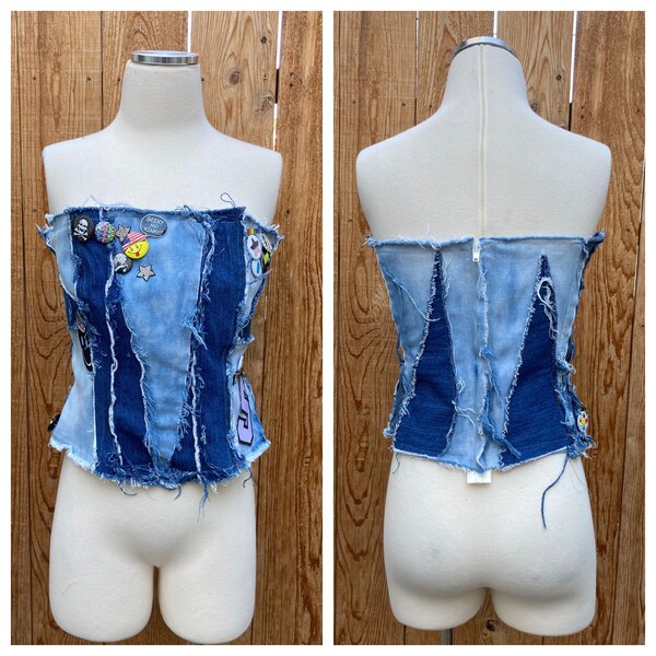 Patchwork Corset - Etsy