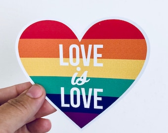 Love is Love Bumper Sticker | Etsy