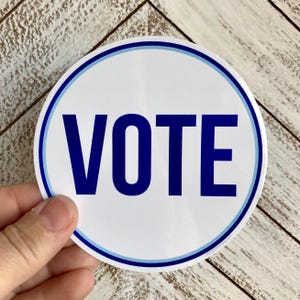 Vote Vinyl Sticker - Etsy