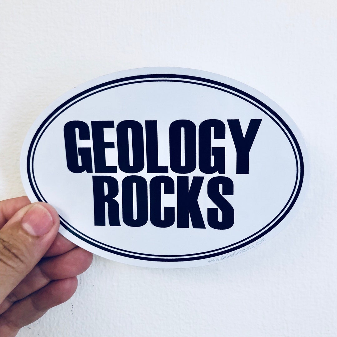 Geology Rocks Oval Bumper Sticker - Etsy
