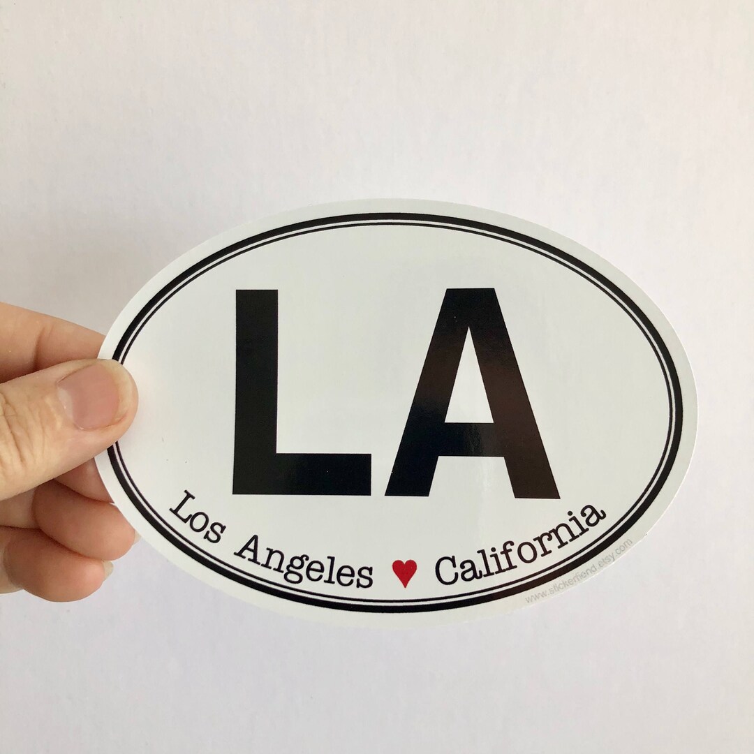 Los Angeles California Bumper Sticker | Laptop Decal | Any Smooth ...