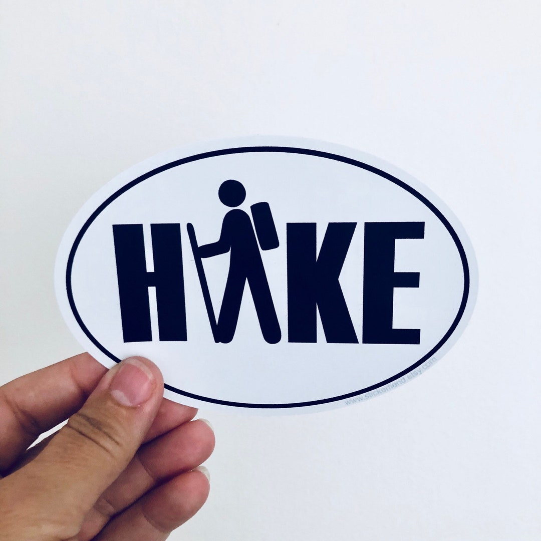 Hike Vinyl Bumper Sticker - Etsy