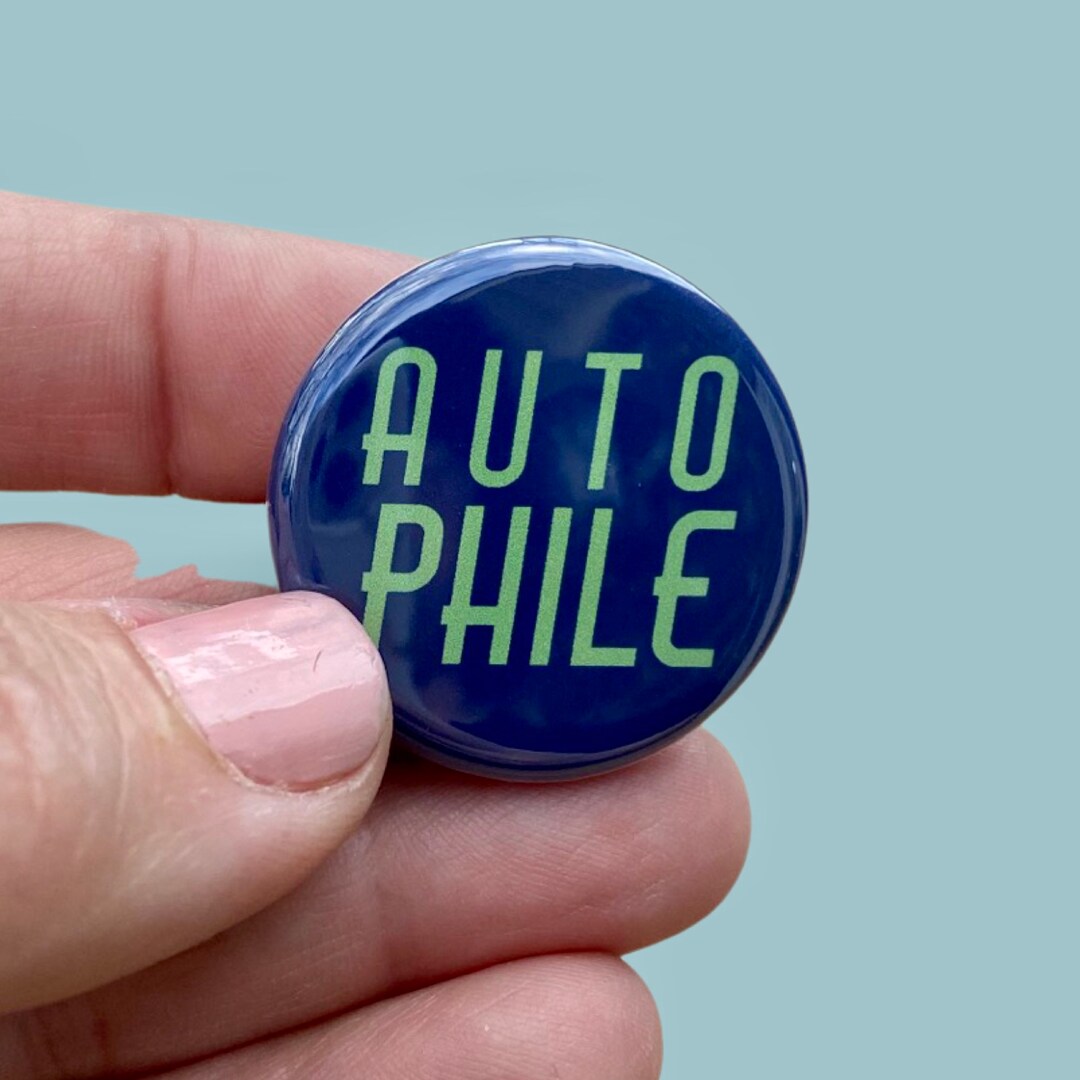 Autophile Introvert Pin Back Button - Etsy